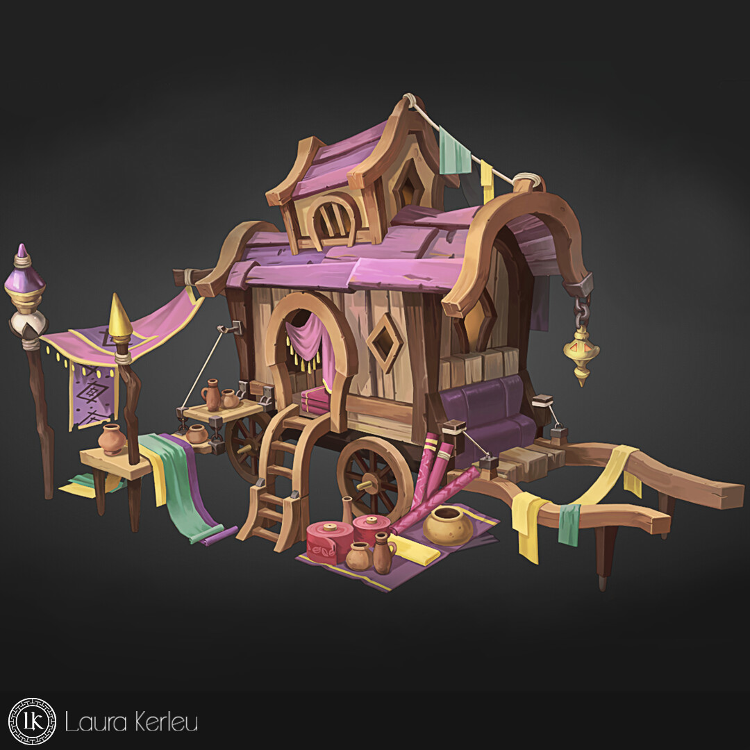 ArtStation - Stylized carriage