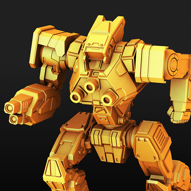ArtStation - Wolfhound Mech