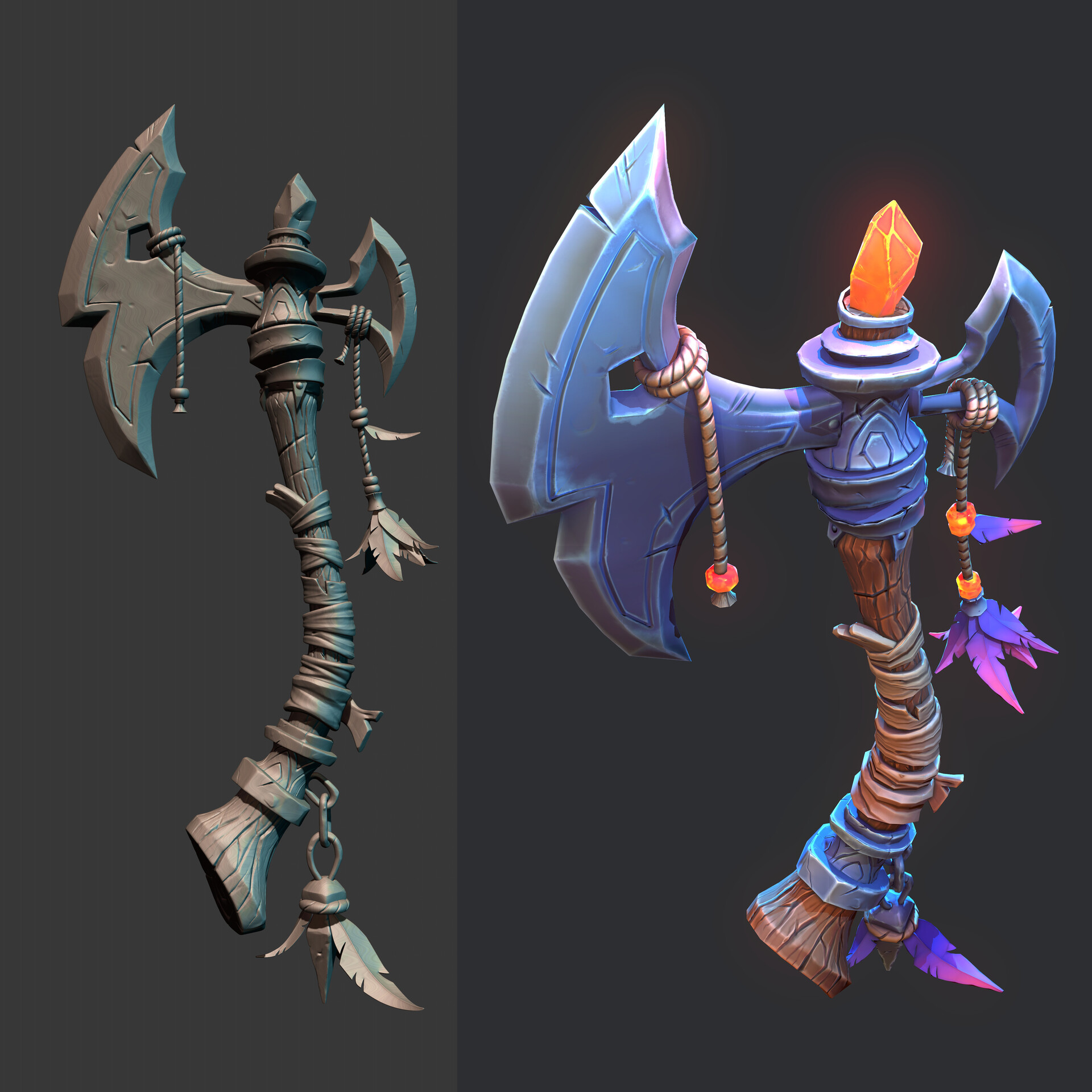 ArtStation - Stylized Axe.