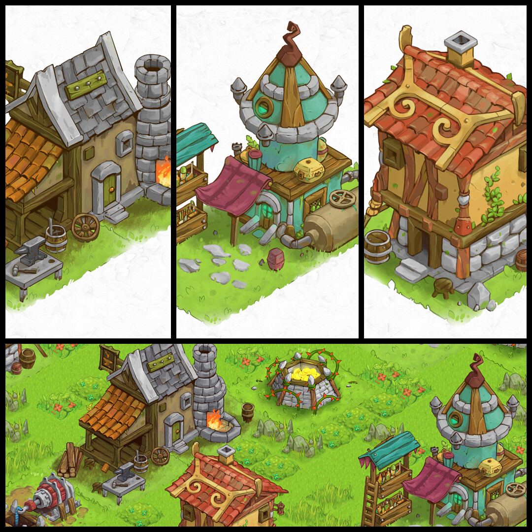 ArtStation - Isometric game environment