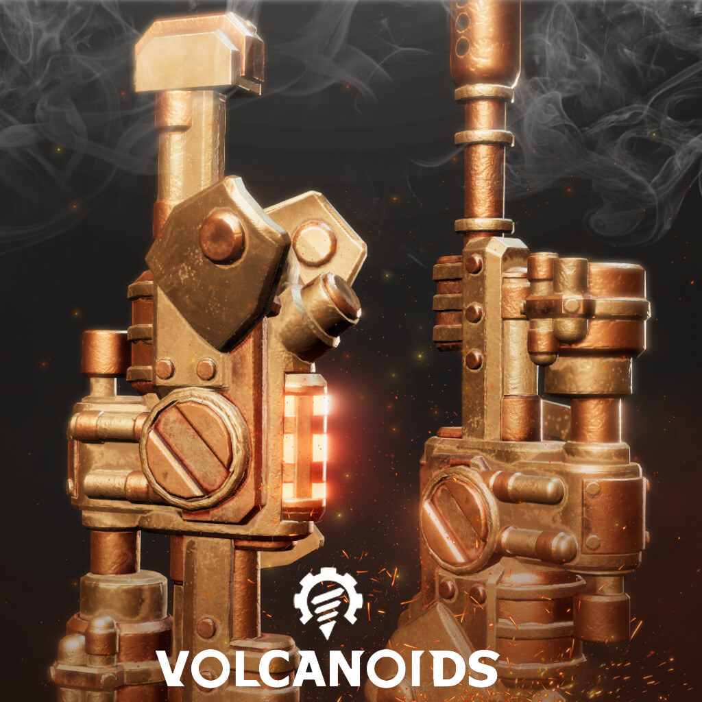ArtStation - Steampunk weapons - sniper rifle. Volcanoids Project.