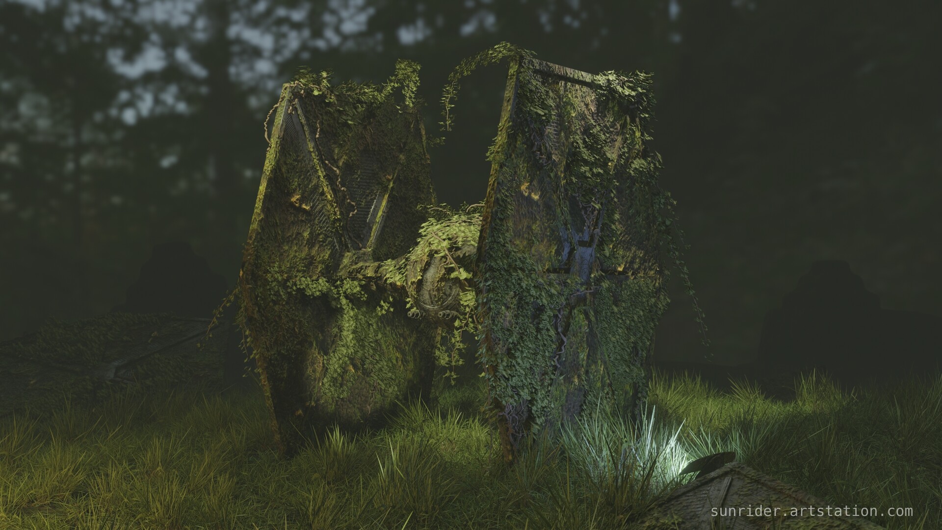 ArtStation - Forgotten spaceship