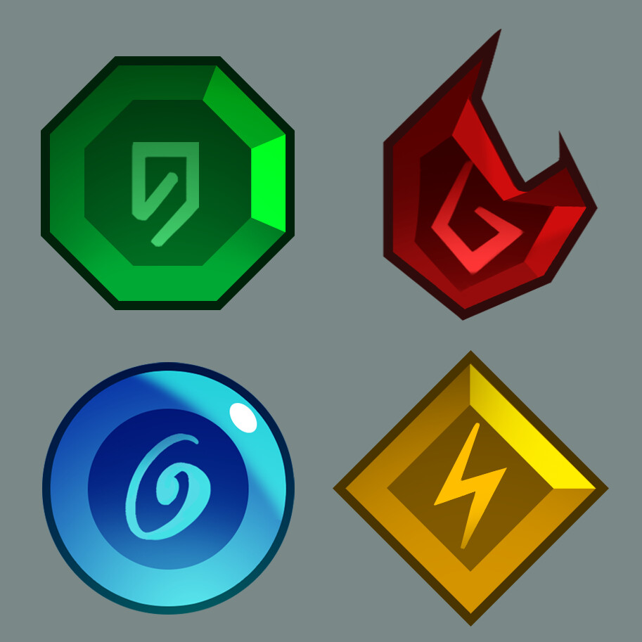 ArtStation - Element Icons | Wizard Splash