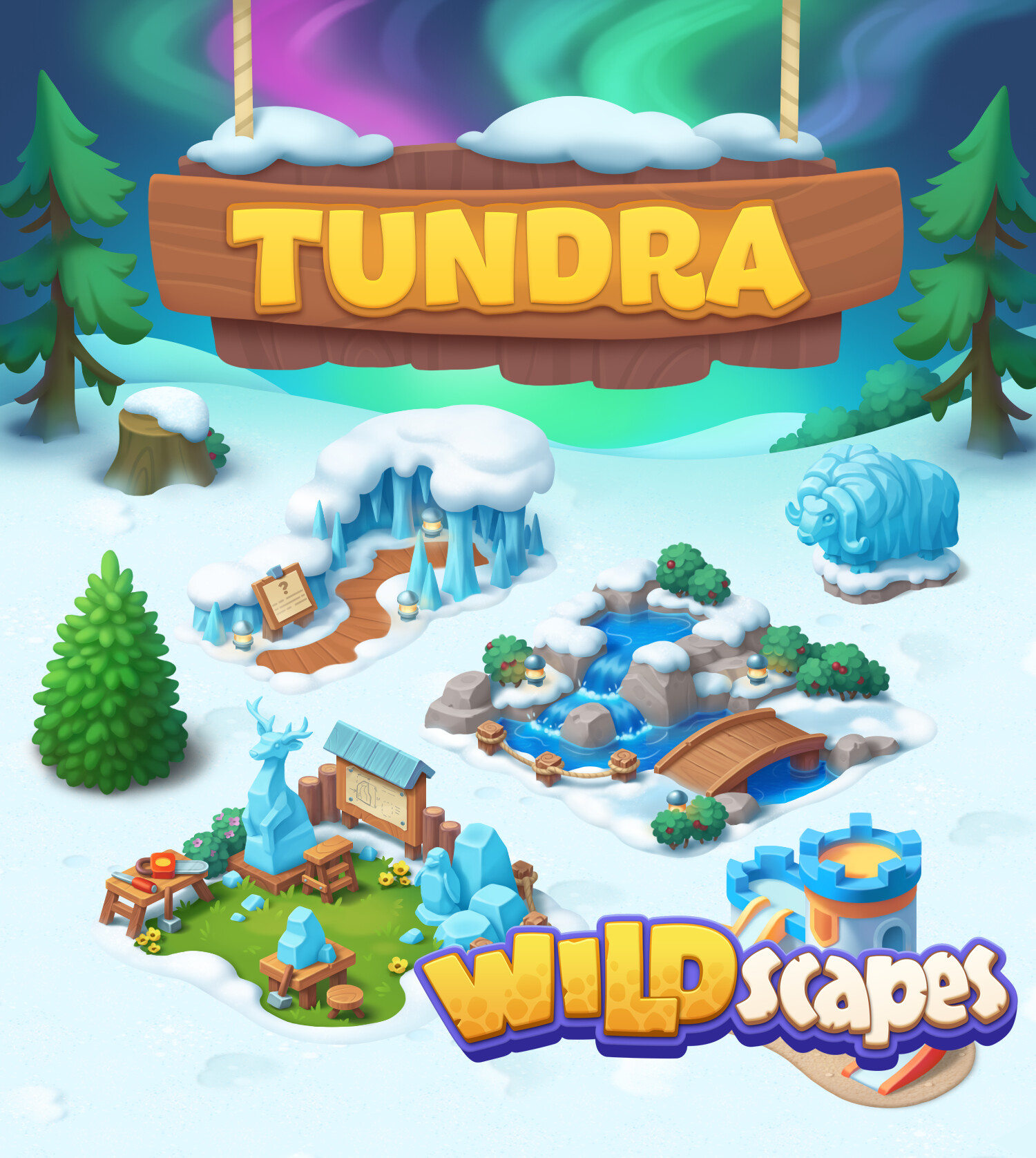 ArtStation - Wildscapes (Playrix) - Tundra Area