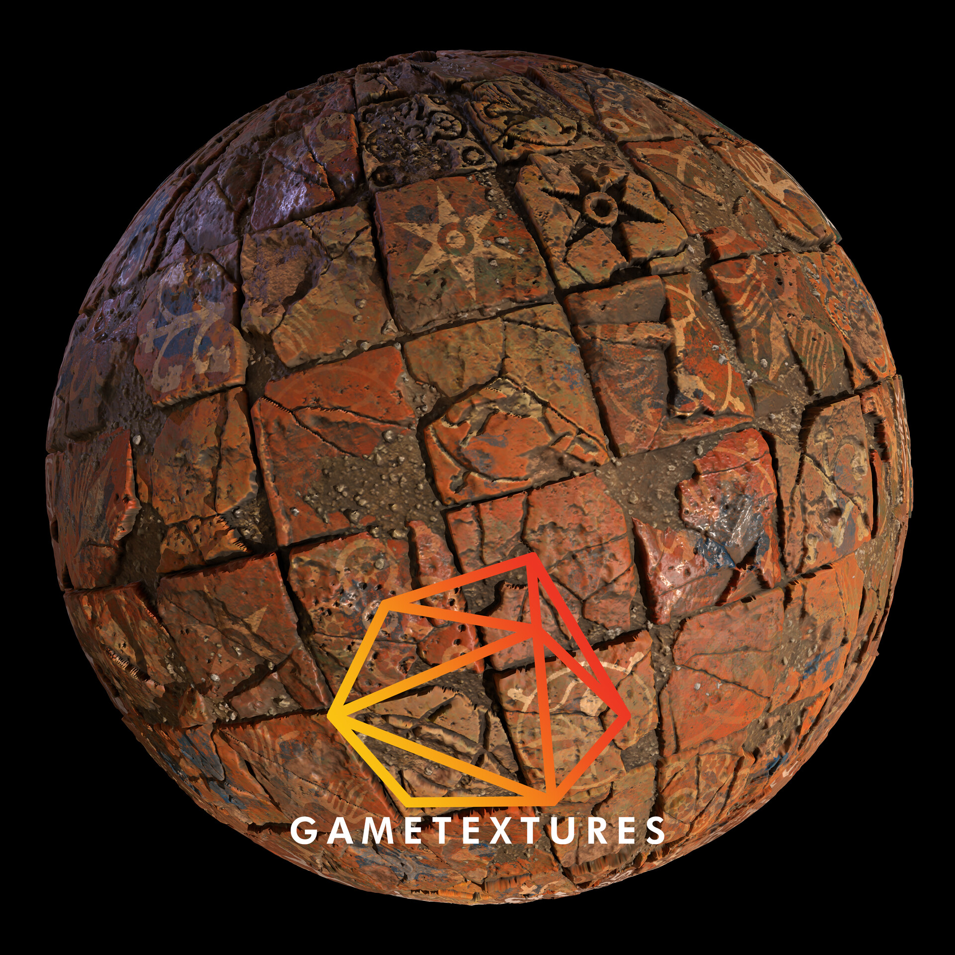 ArtStation - Painted Clay Tile