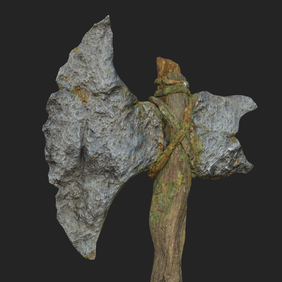 ArtStation - Ancient Stone Axe