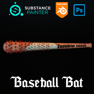 ArtStation - Low Poly Apocalyptic Baseball Bat