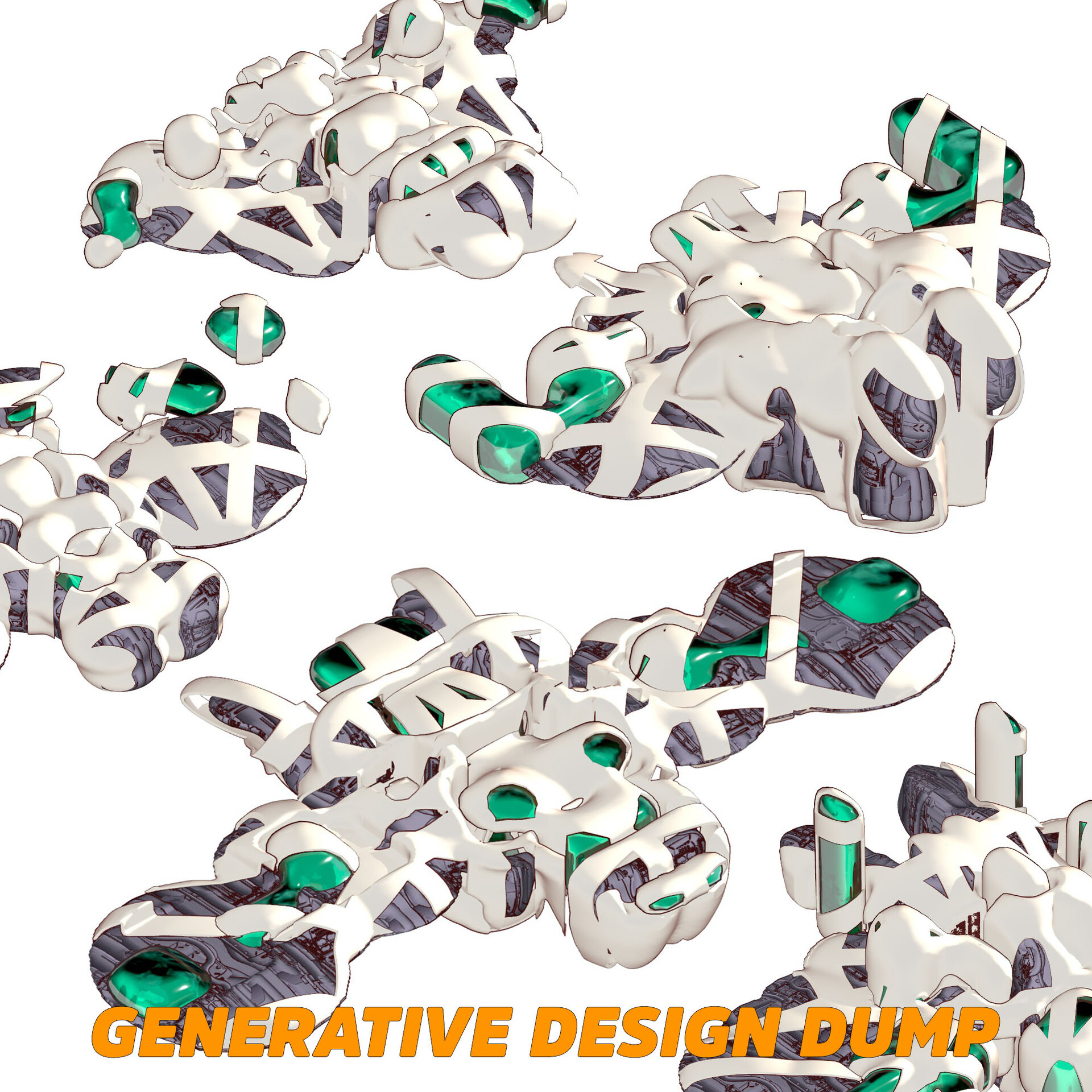 ArtStation - Generative alien ship design dump 01