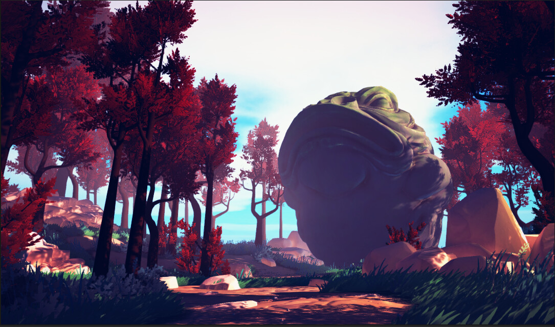 ArtStation - Stylized Frog Environment// Unity Render