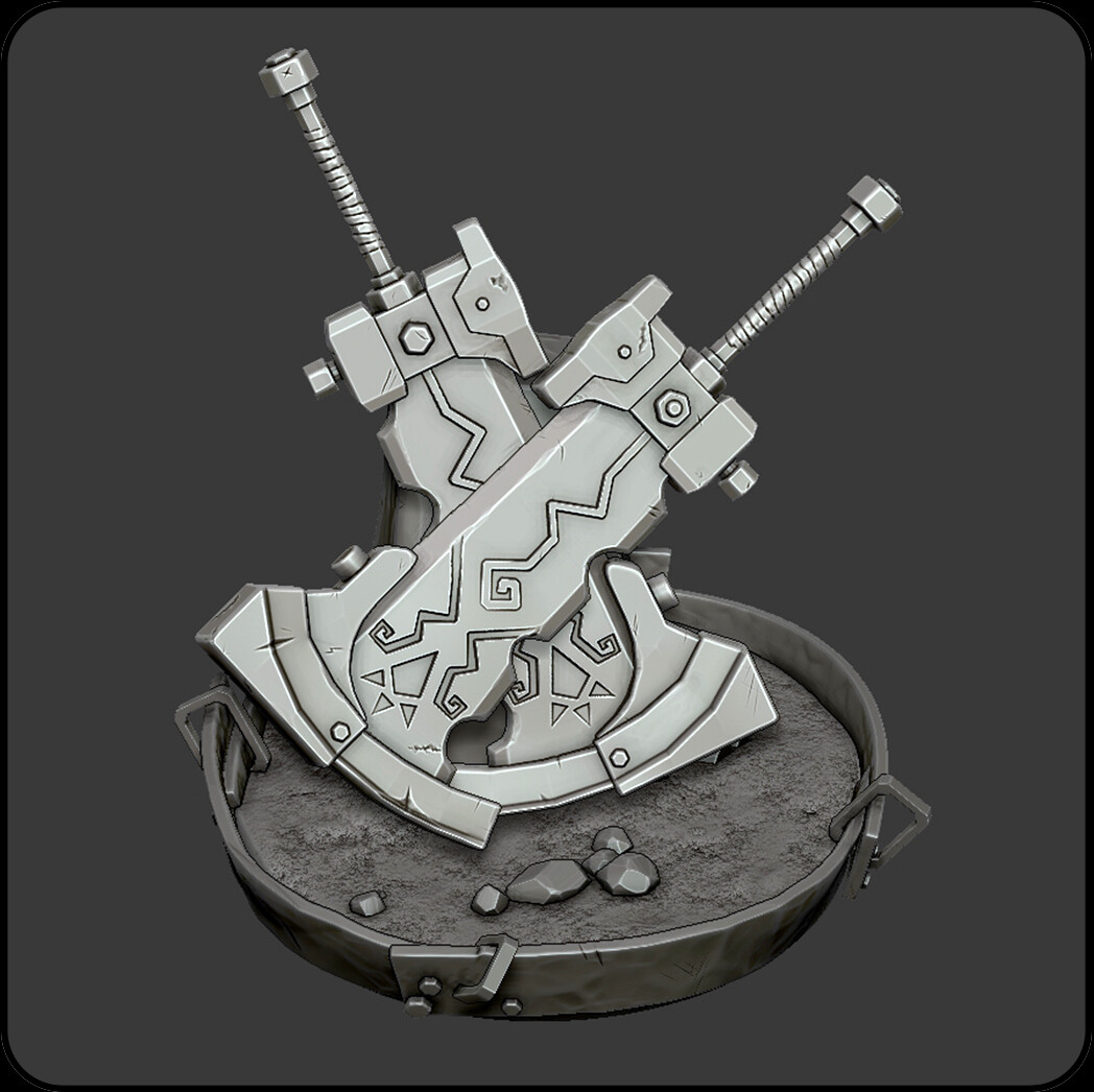 ArtStation - Stone Smasher pedestal