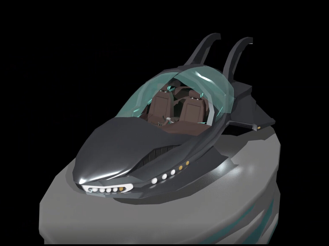 ArtStation - Maya Flying Car Modeling Turnabout