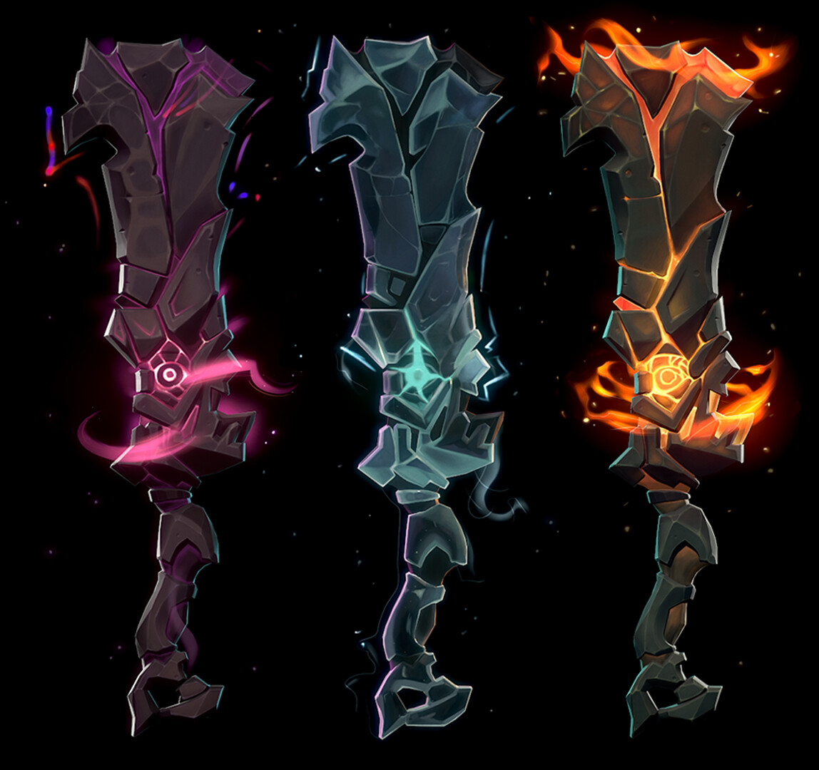 ArtStation - Stylized Demon Daggers