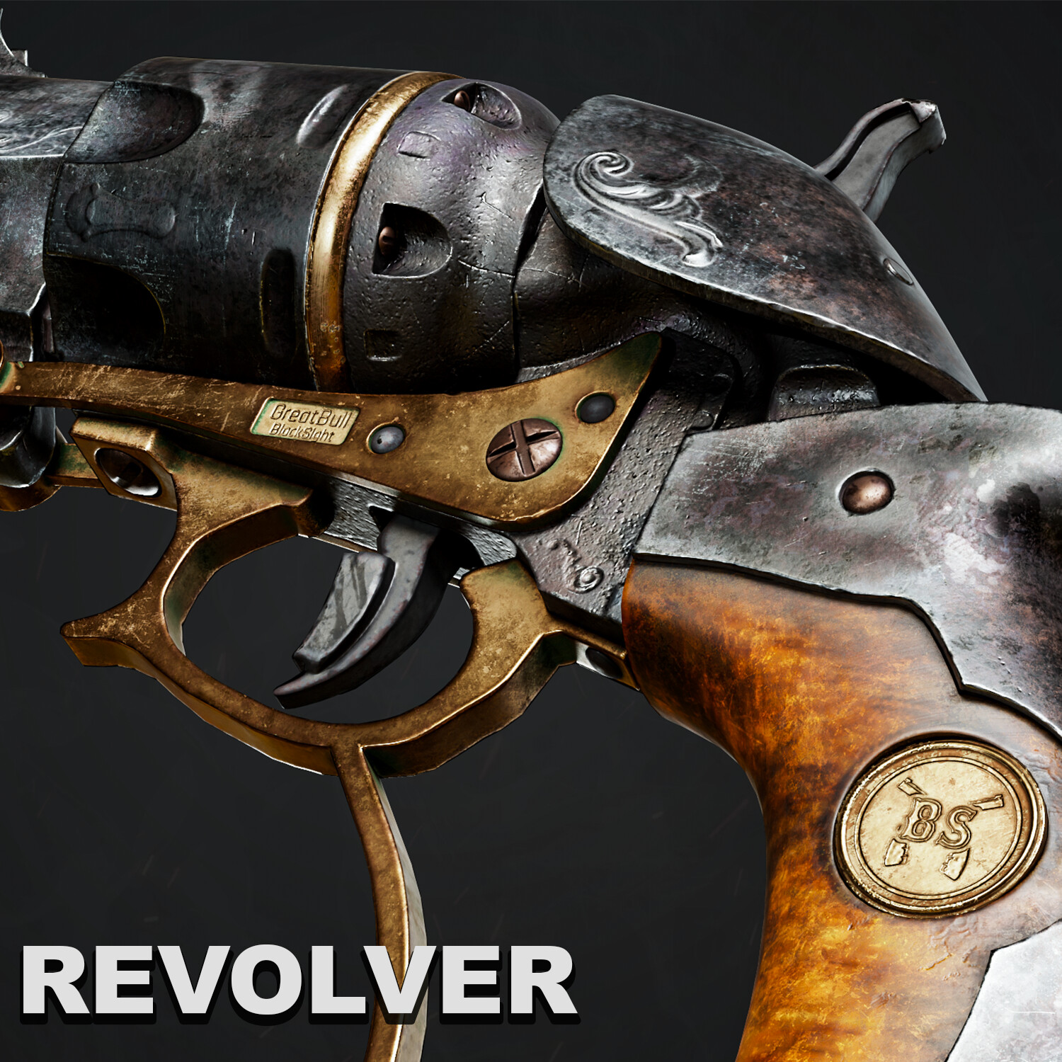 ArtStation - Victorian revolver