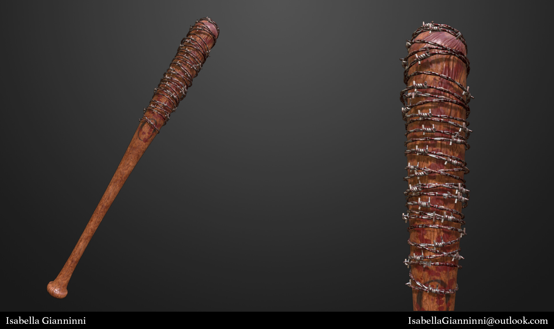 ArtStation - Barbed Wire Baseball Bat