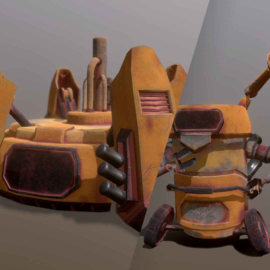 ArtStation - Robot NPCs // RPG Project