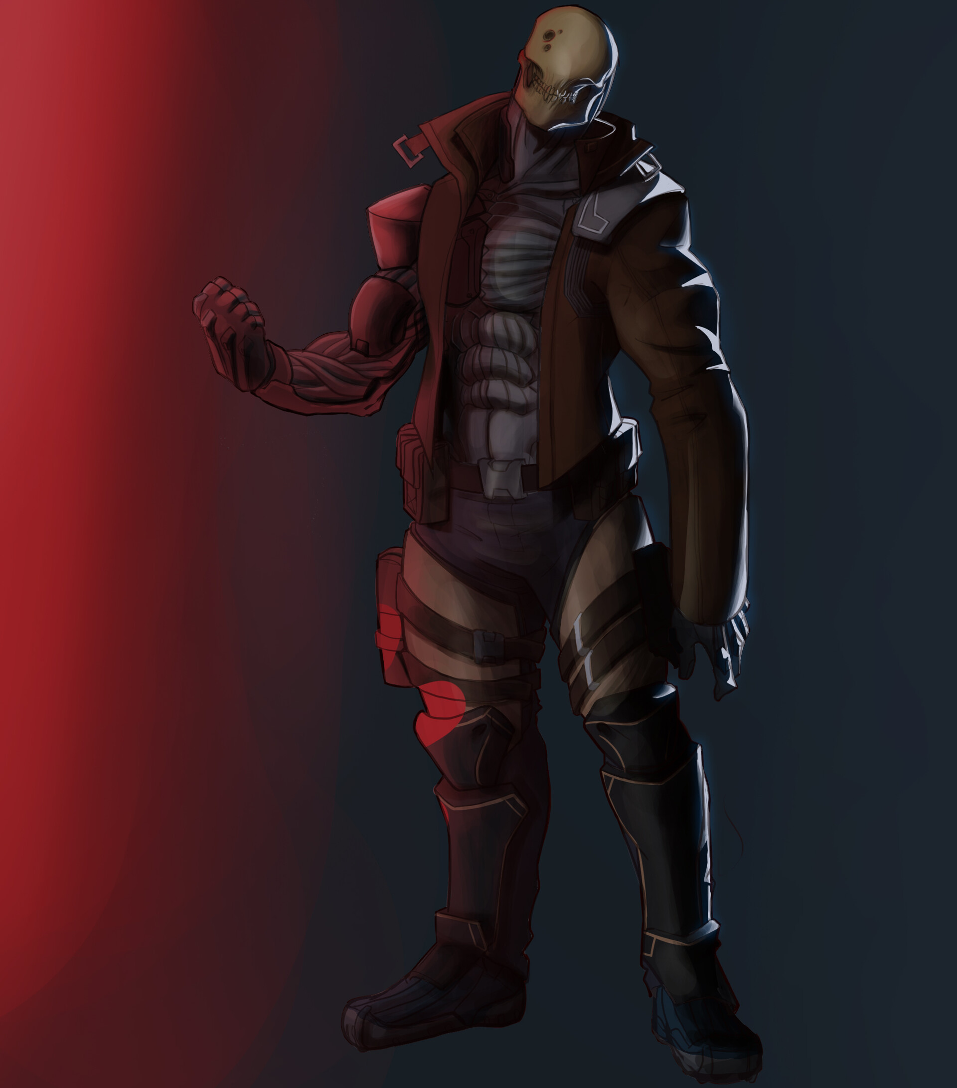 ArtStation - character design (Logan/slasher suit)