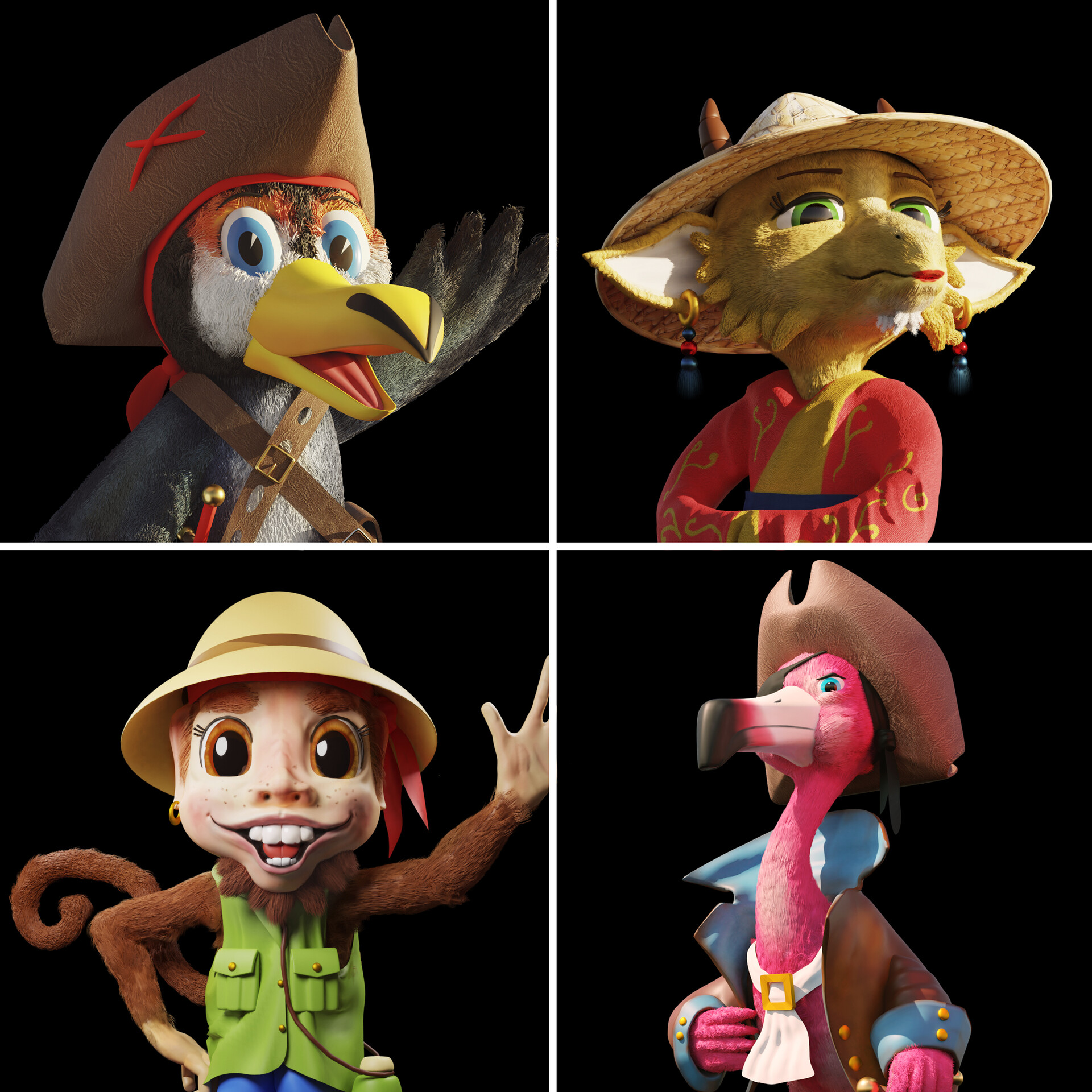 ArtStation - Geiselwind Mascots