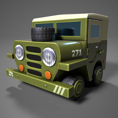 ArtStation - Cube Jeep