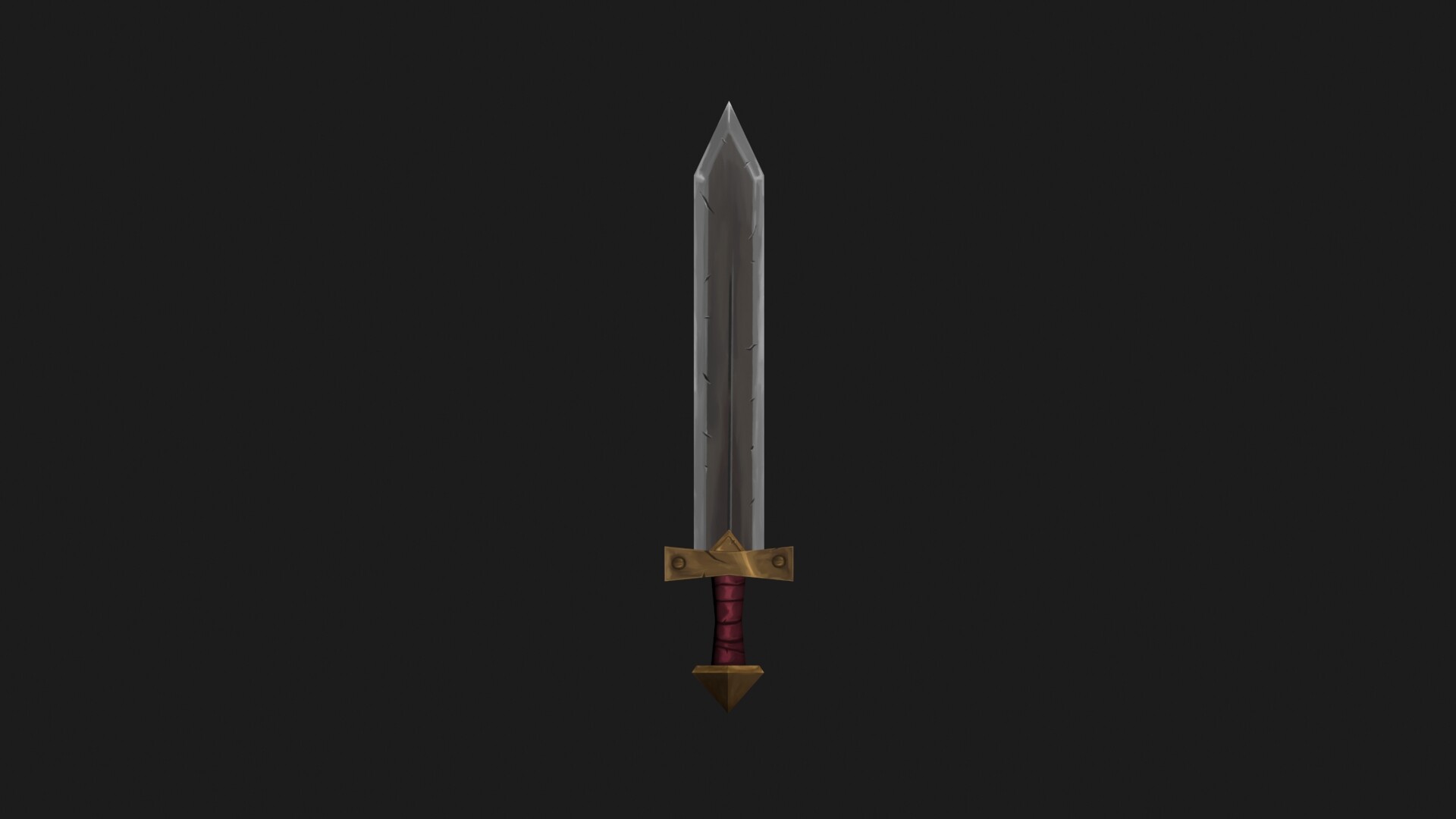 ArtStation - Sword 3D - Practice of hanpainted