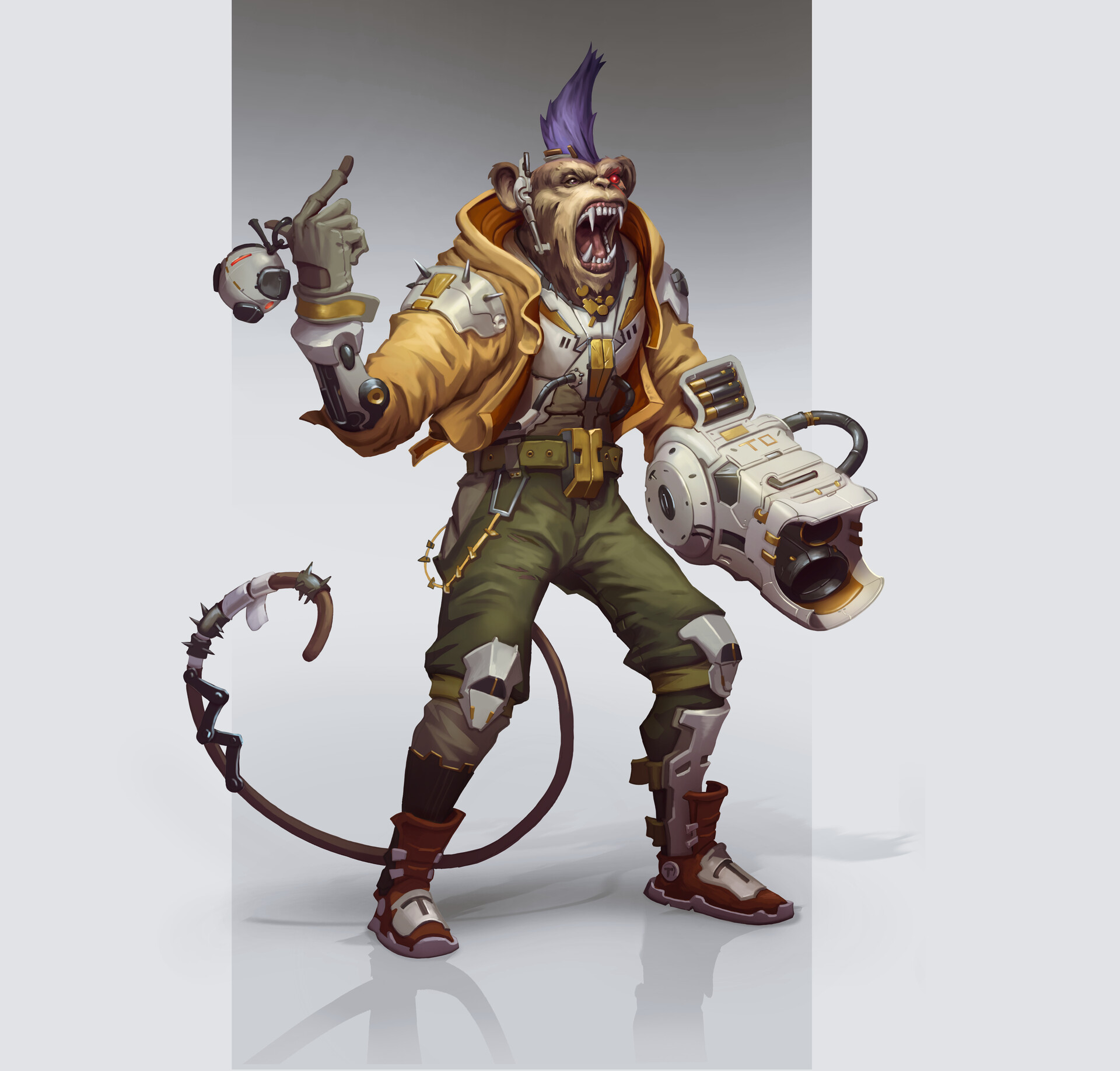 ArtStation - Monkey with grenade 2121
