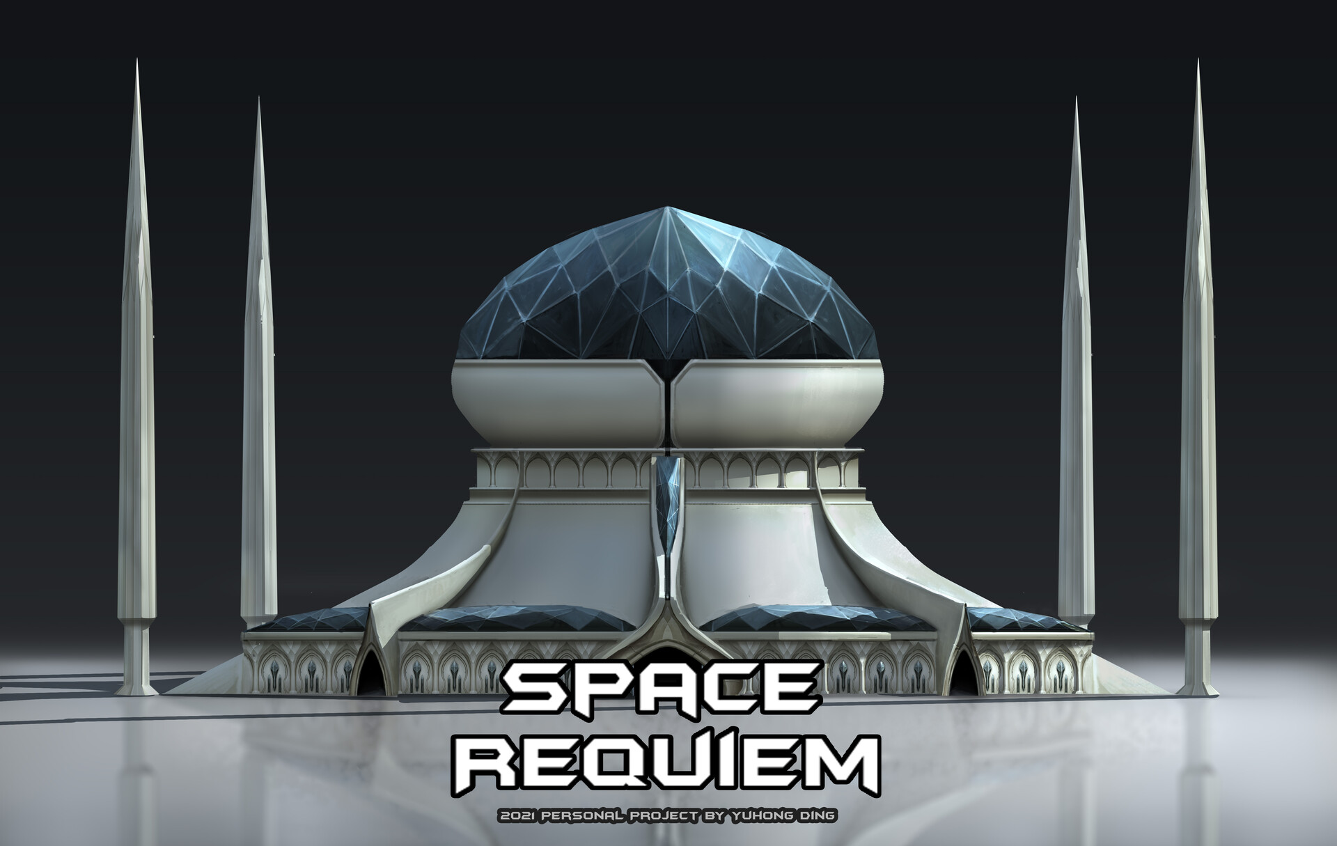 ArtStation - Space Requiem: Arabic Building Design