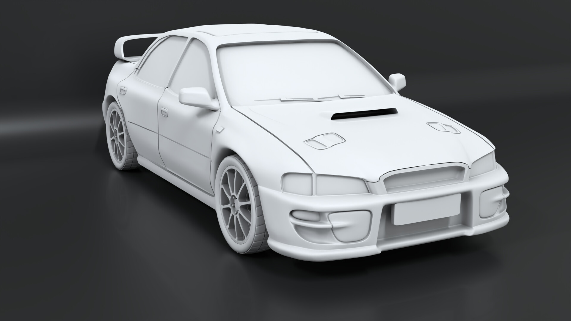 ArtStation - Subaru GC8 3D printing