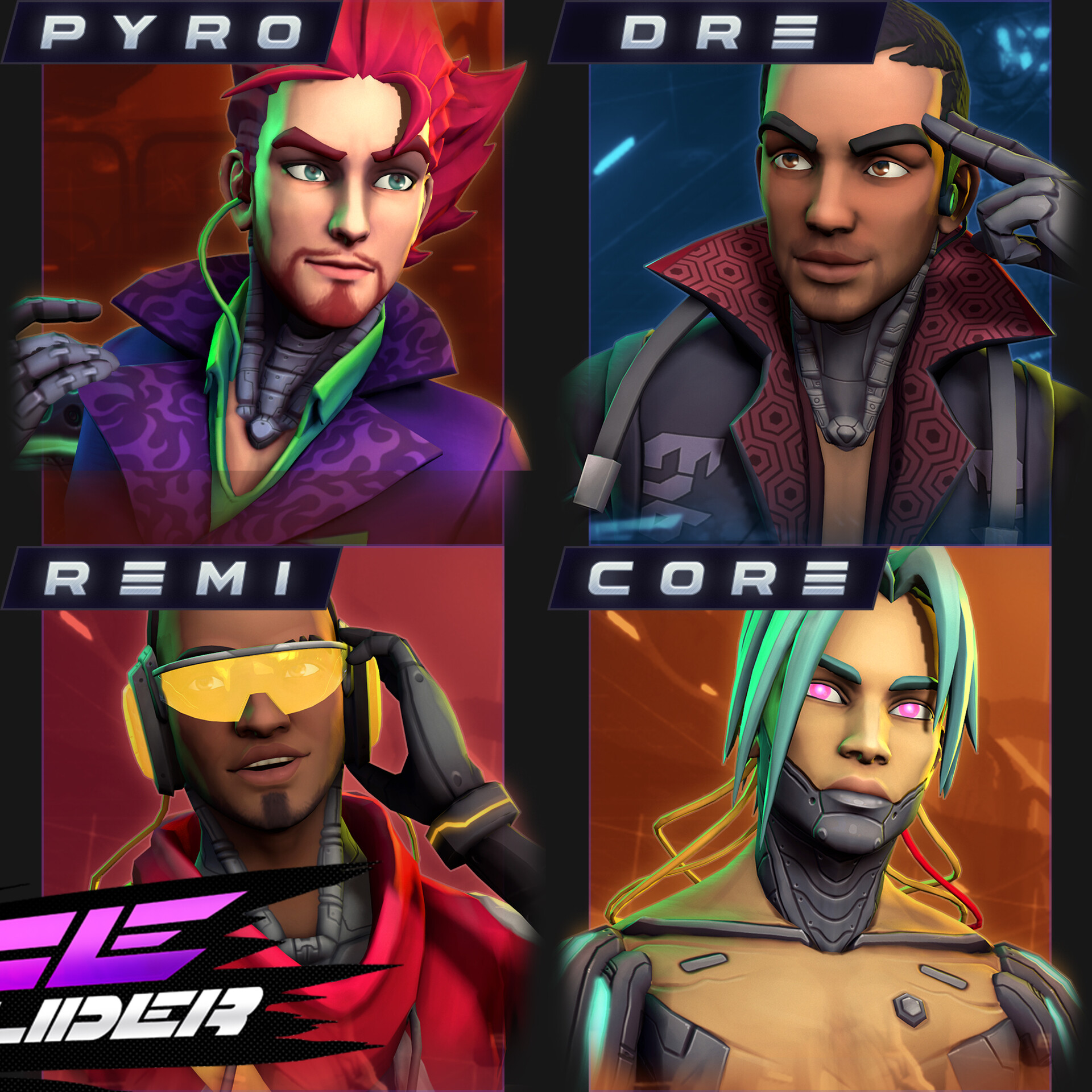 ArtStation - Dance Collider - Pyro, Dre, Remi and Core