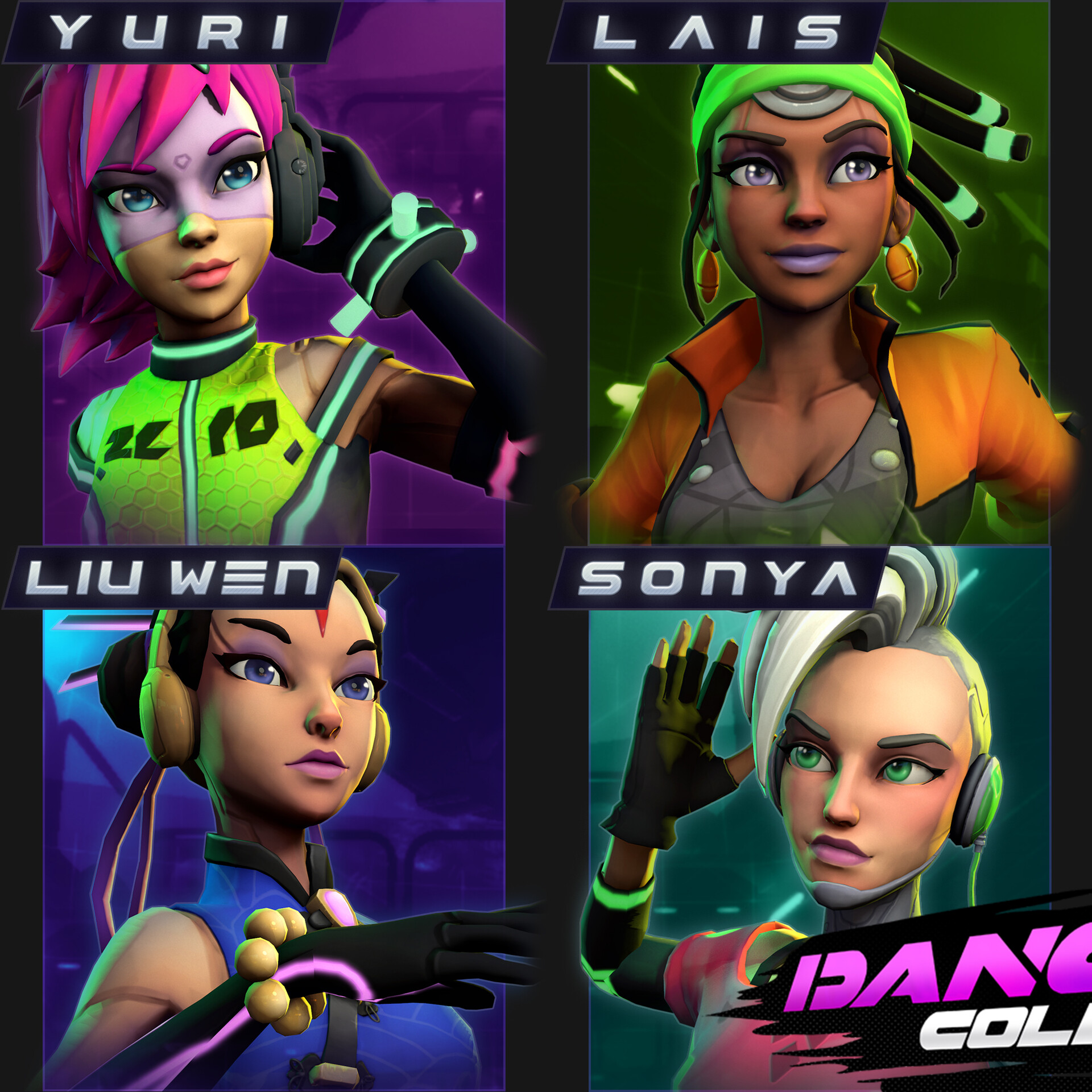 Patricia Rodríguez Torroba - Dance Collider - Yuri, Lais, Liu Wen and Sonya