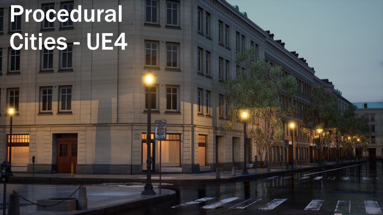 ArtStation - UE4 Procedural City Tools - Proof Of Concept