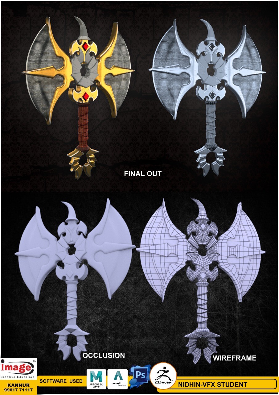 ArtStation - axe(props modeling)