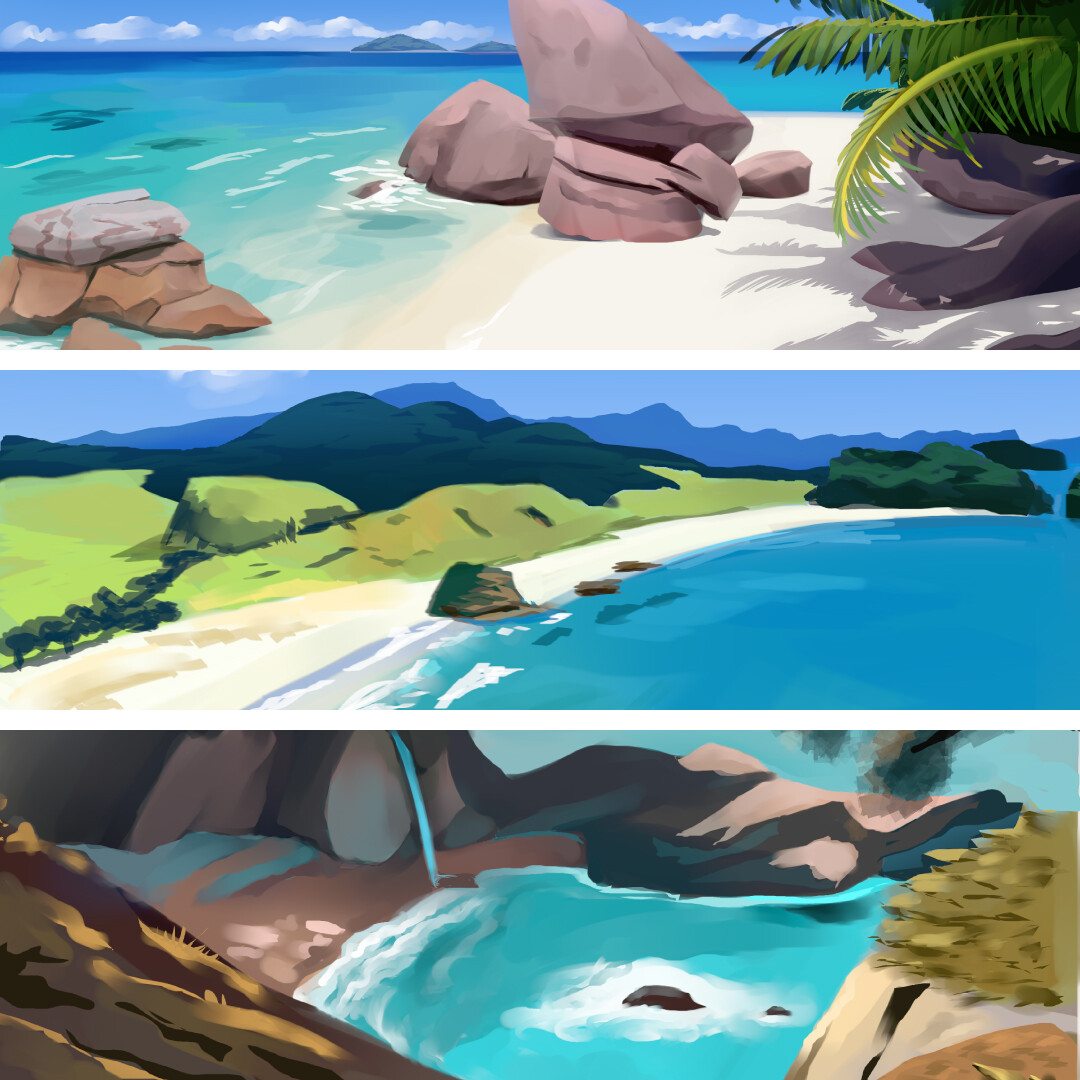 ArtStation - Beach Studies
