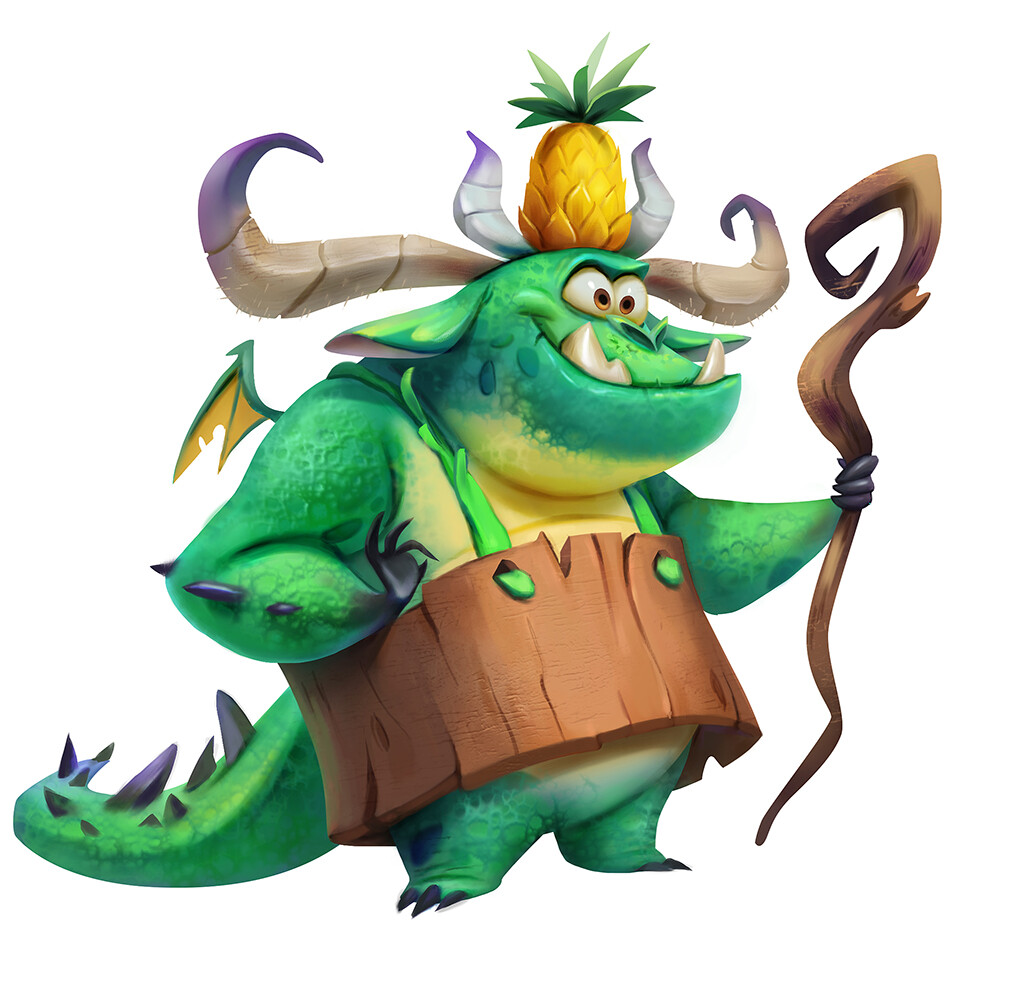 ArtStation - Dragon tribe chief for game project