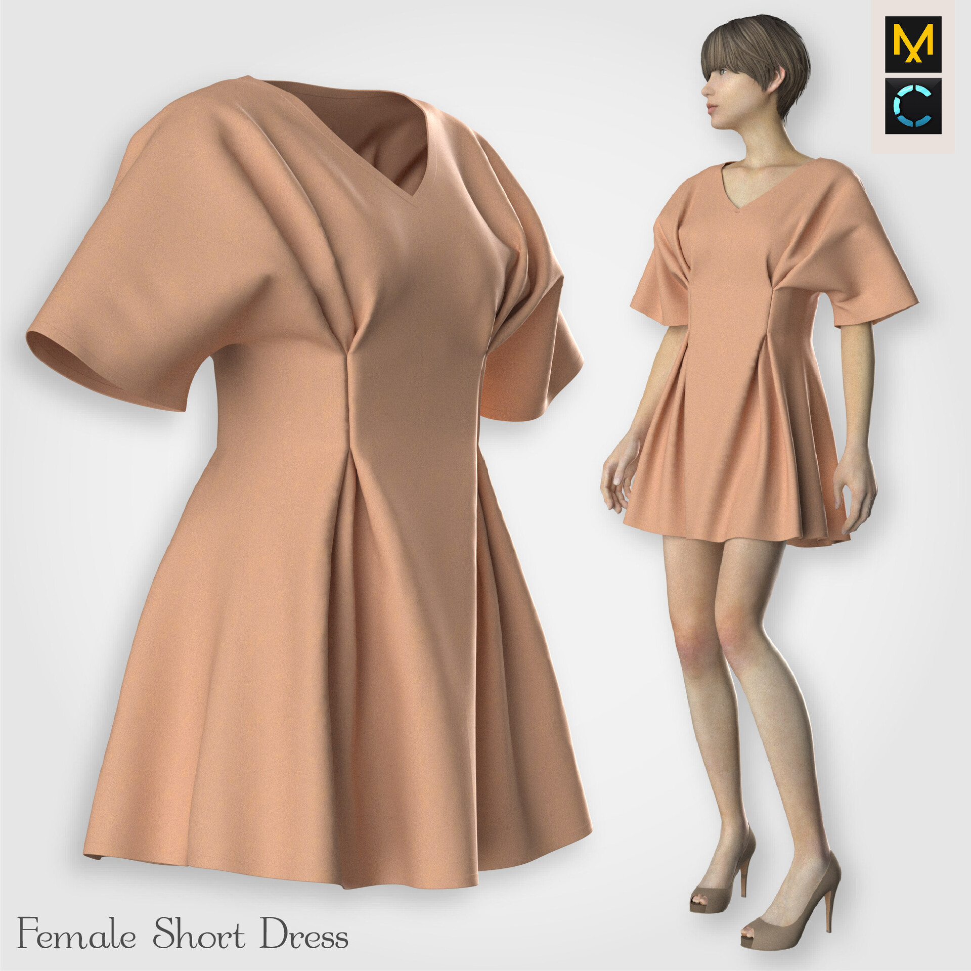 ArtStation - Female Short Dress