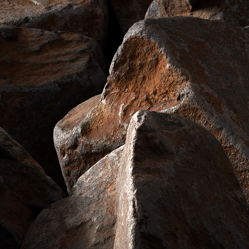 ArtStation - Photogrammetry Asset - Rock - Angular