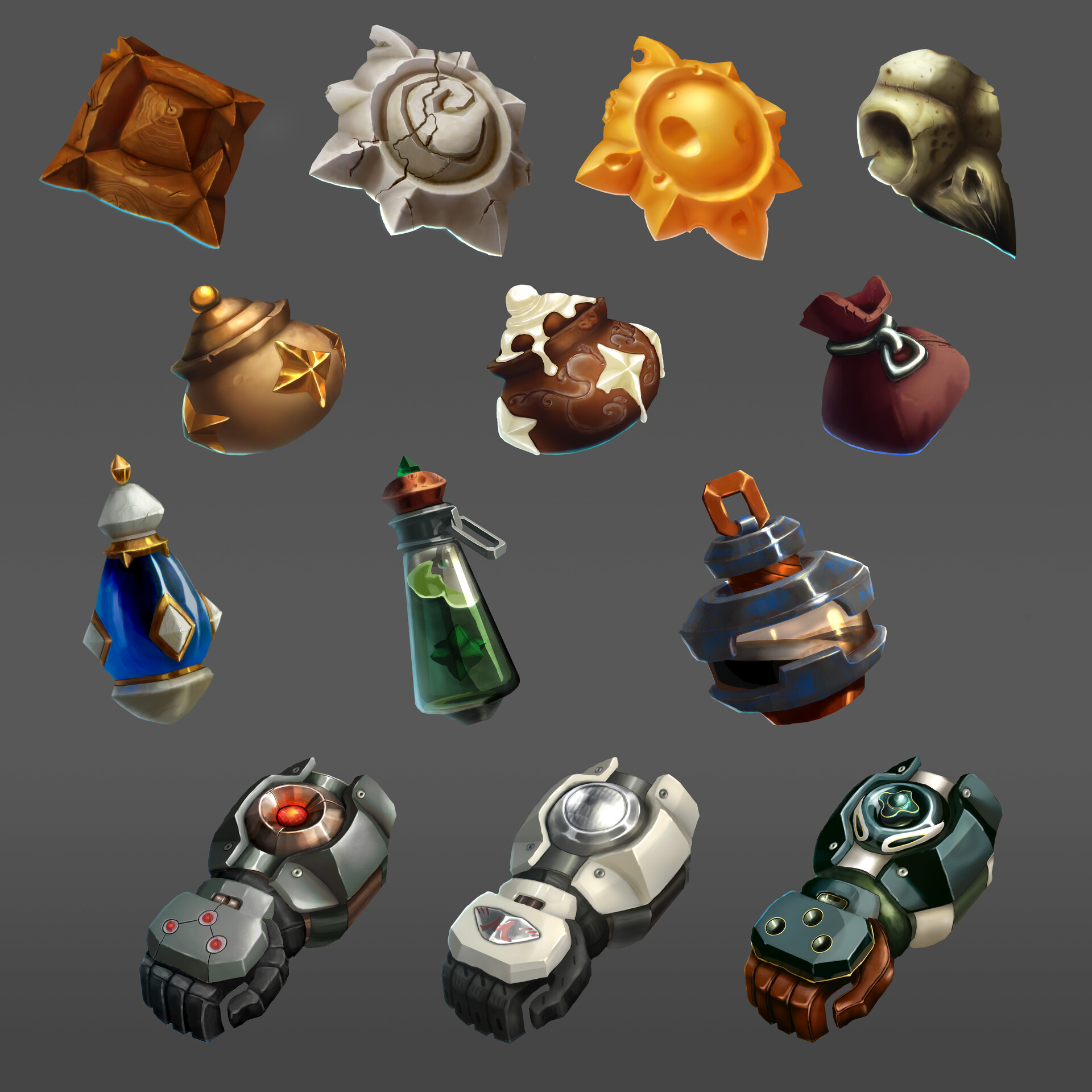 ArtStation - Render materials, student work