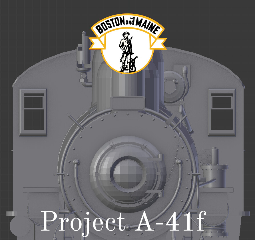 ArtStation - Boston & Maine A-41f 4-4-0 Steam Locomotive