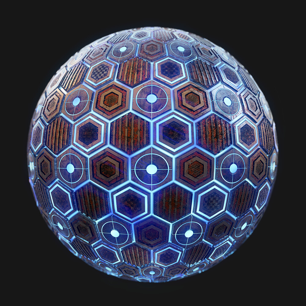 ArtStation - Sci-Fi Hexagonal Panels
