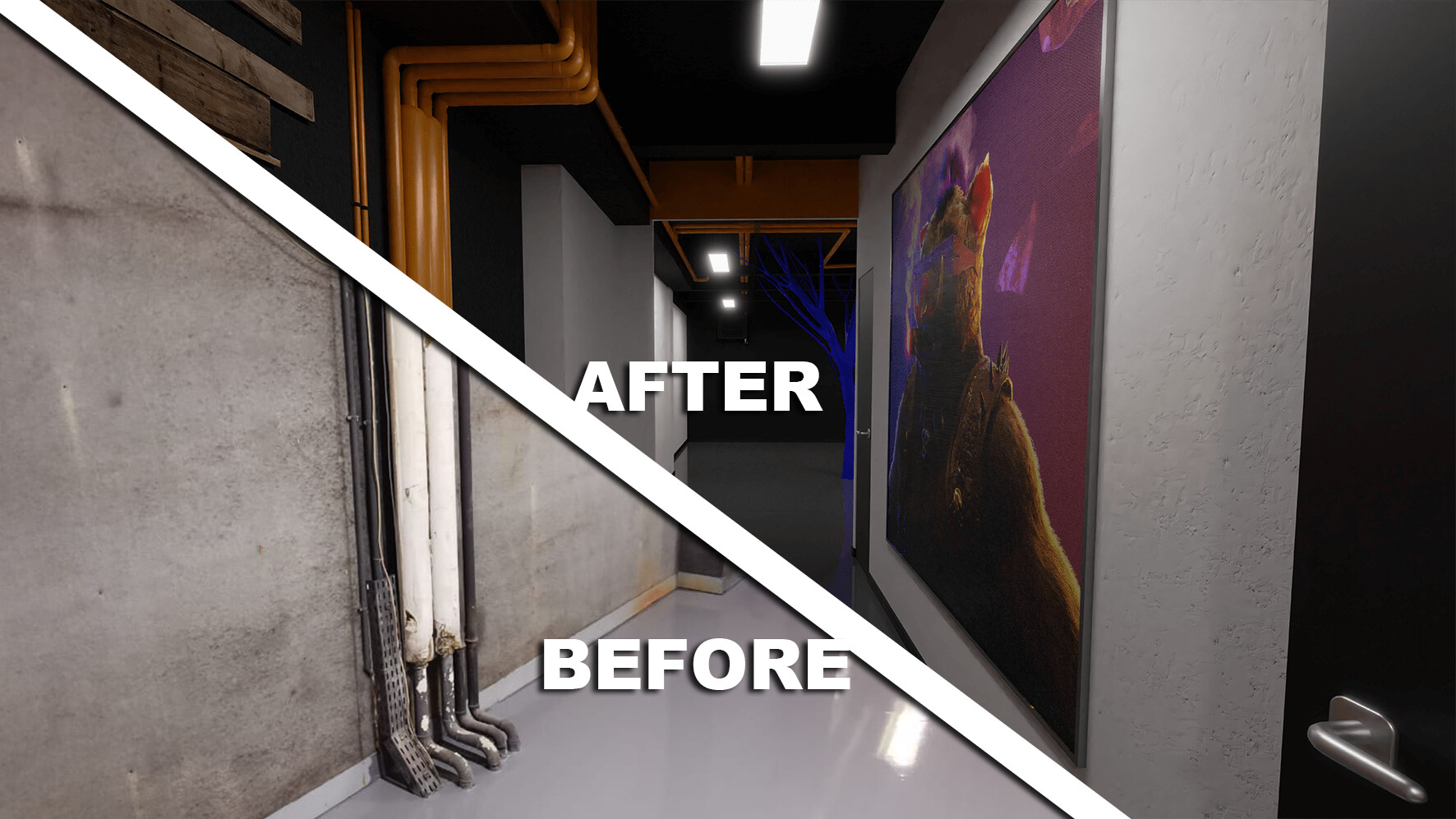 ArtStation - Refresh the basement Office