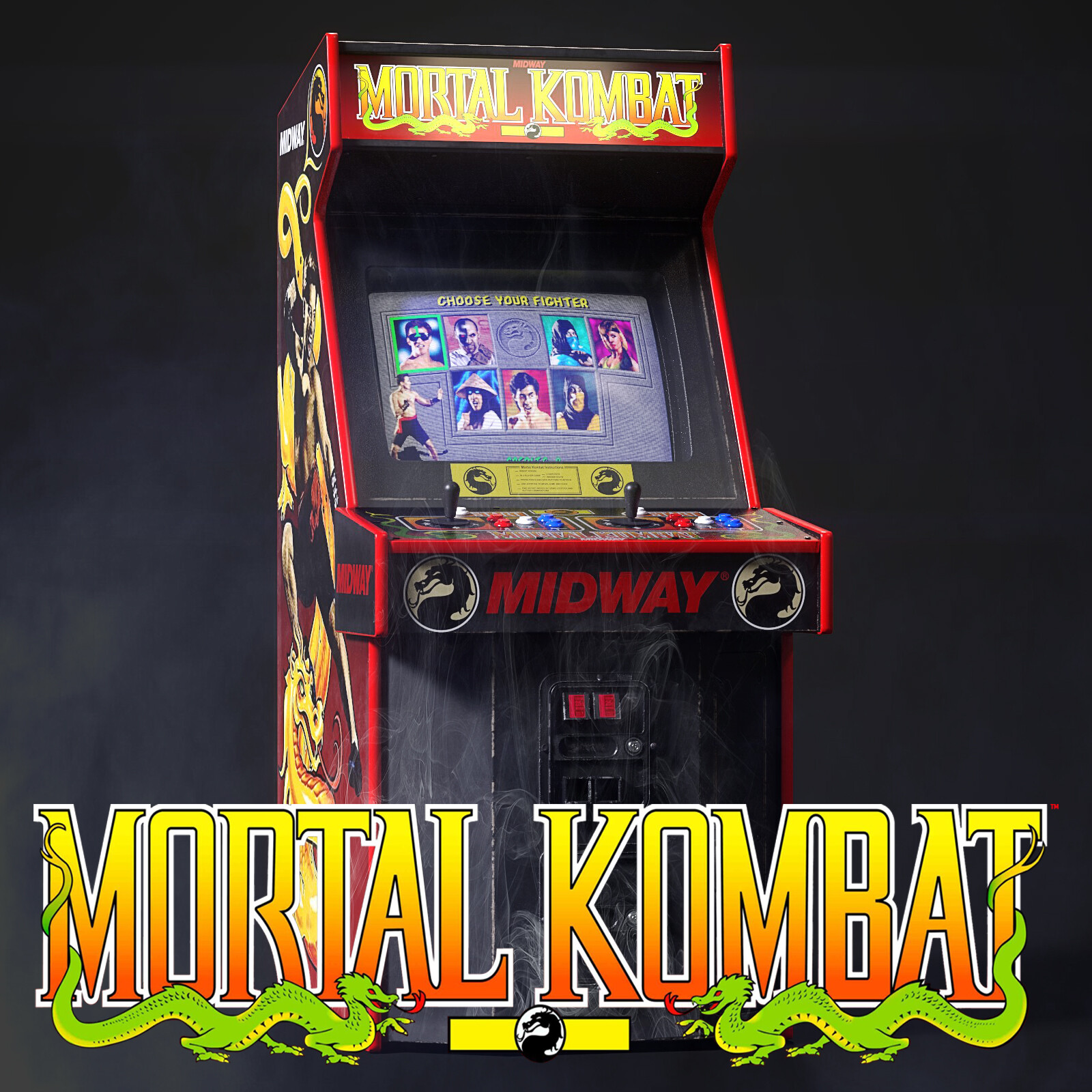 ArtStation - Mortal Kombat Arcade Cabinet