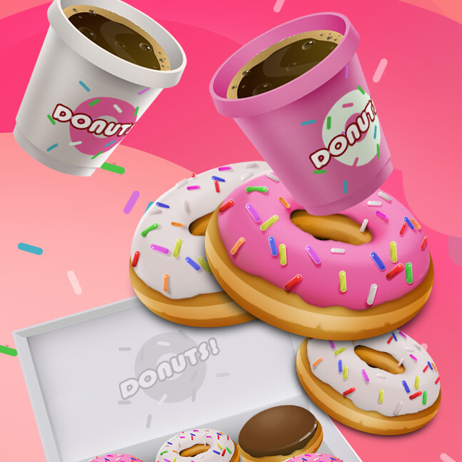 ArtStation - Donuts! Food Assets