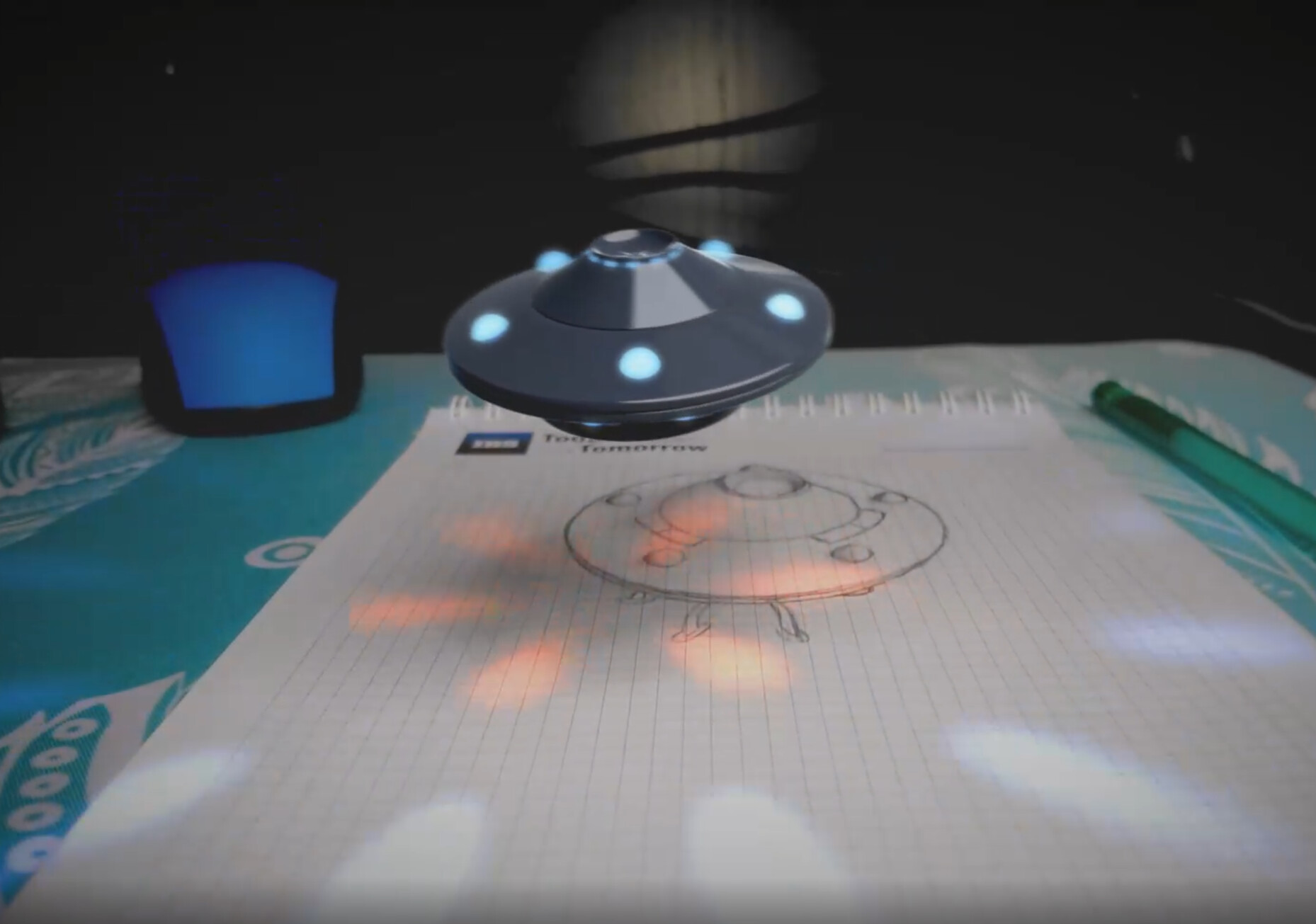 ArtStation - UFO 3d drawing trick