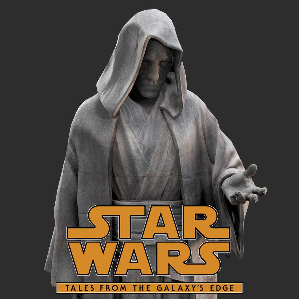 ArtStation - Jedi Statue | Star Wars: Tales from the Galaxy's Edge