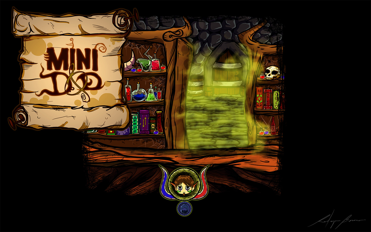 ArtStation - 'MiniD&D' - GUI and Illustration Studies!