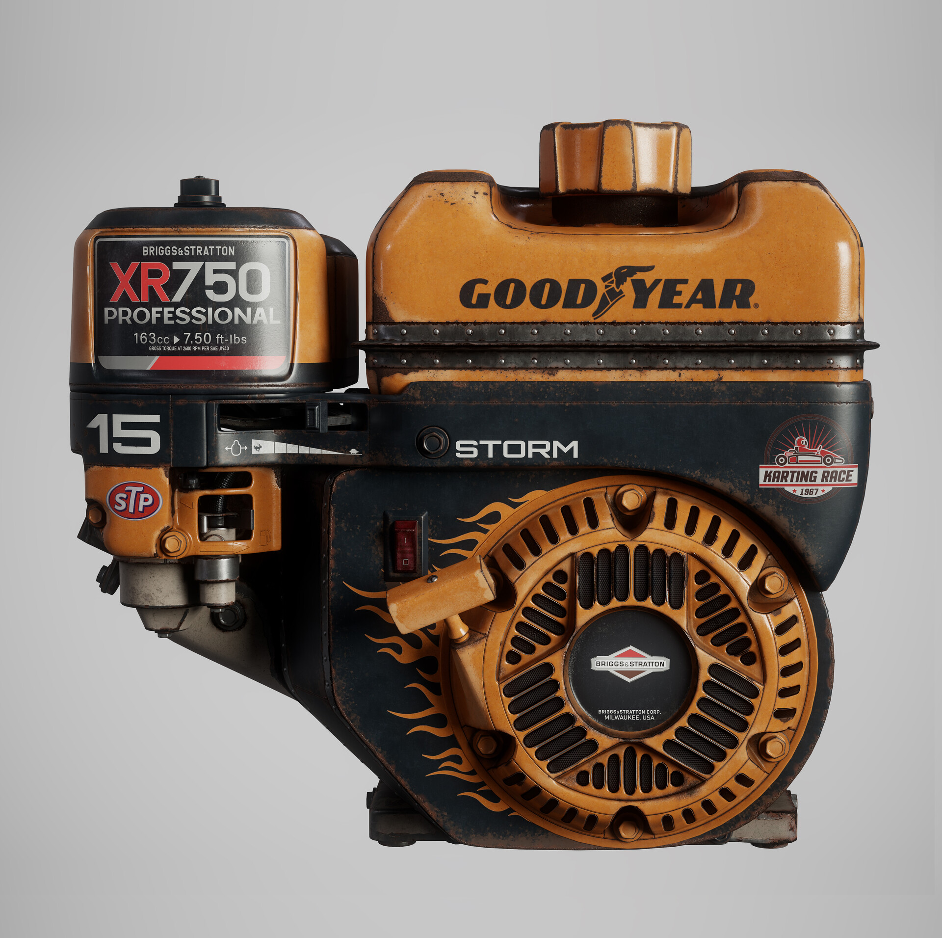ArtStation - Briggs&Stratton Karting Race Engine XR750