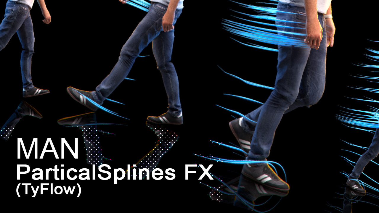 ArtStation - MAN_Particle_Splines FX