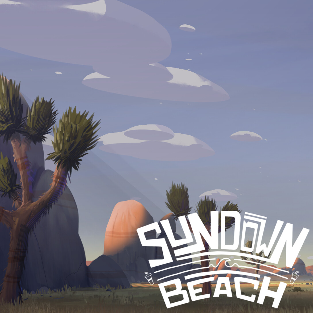 ArtStation - Sundown Beach: Desert Backgrounds