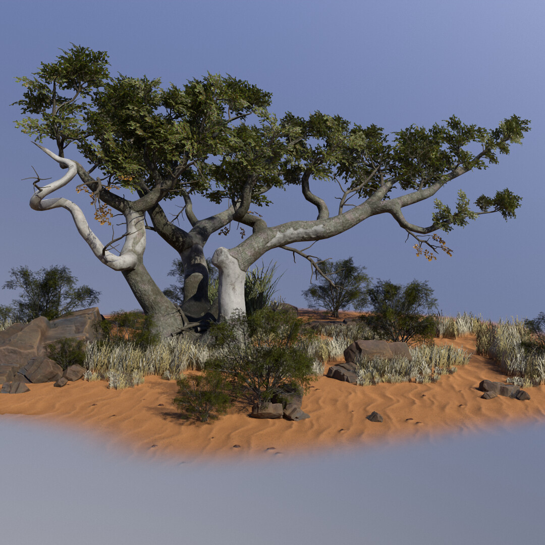 ArtStation - Desert Mountain Mahogany