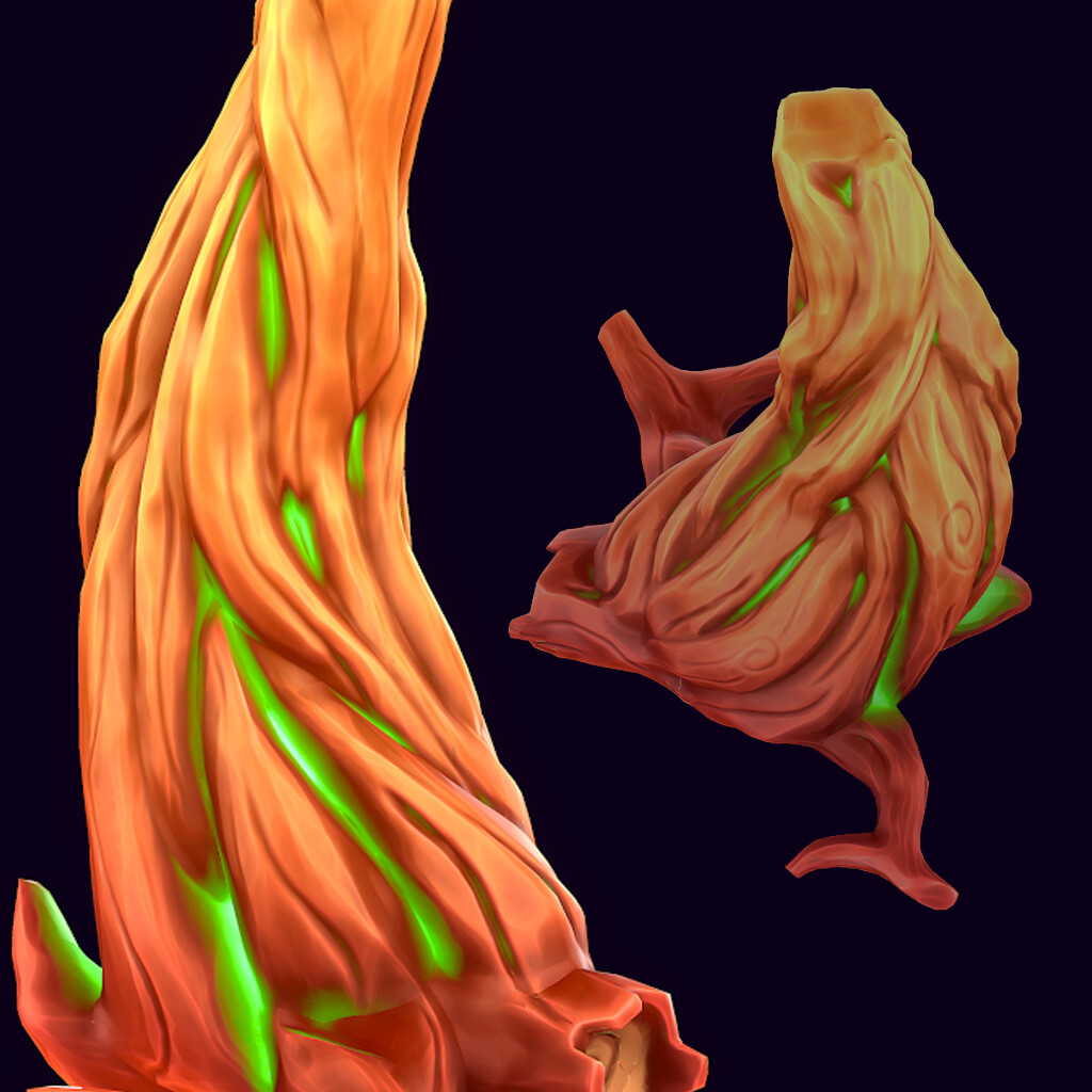 ArtStation - Stylized Tree Trunk