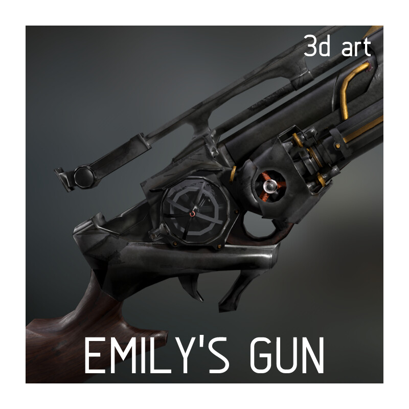 ArtStation - Emily's Gun - Dishonored 2
