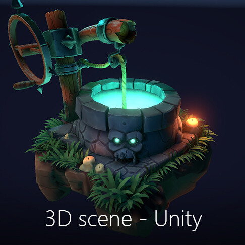 ArtStation - The Spooky well - December 2018